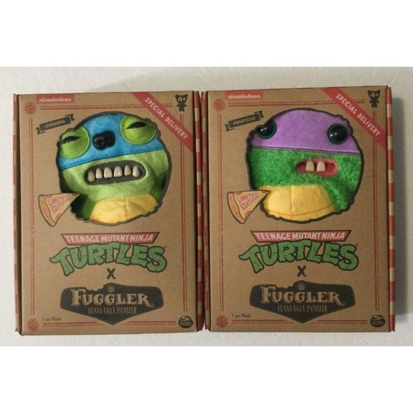 Toys | Fuggler Teenage Mutant Ninja Turtles Donatello Leonardo Plush ...